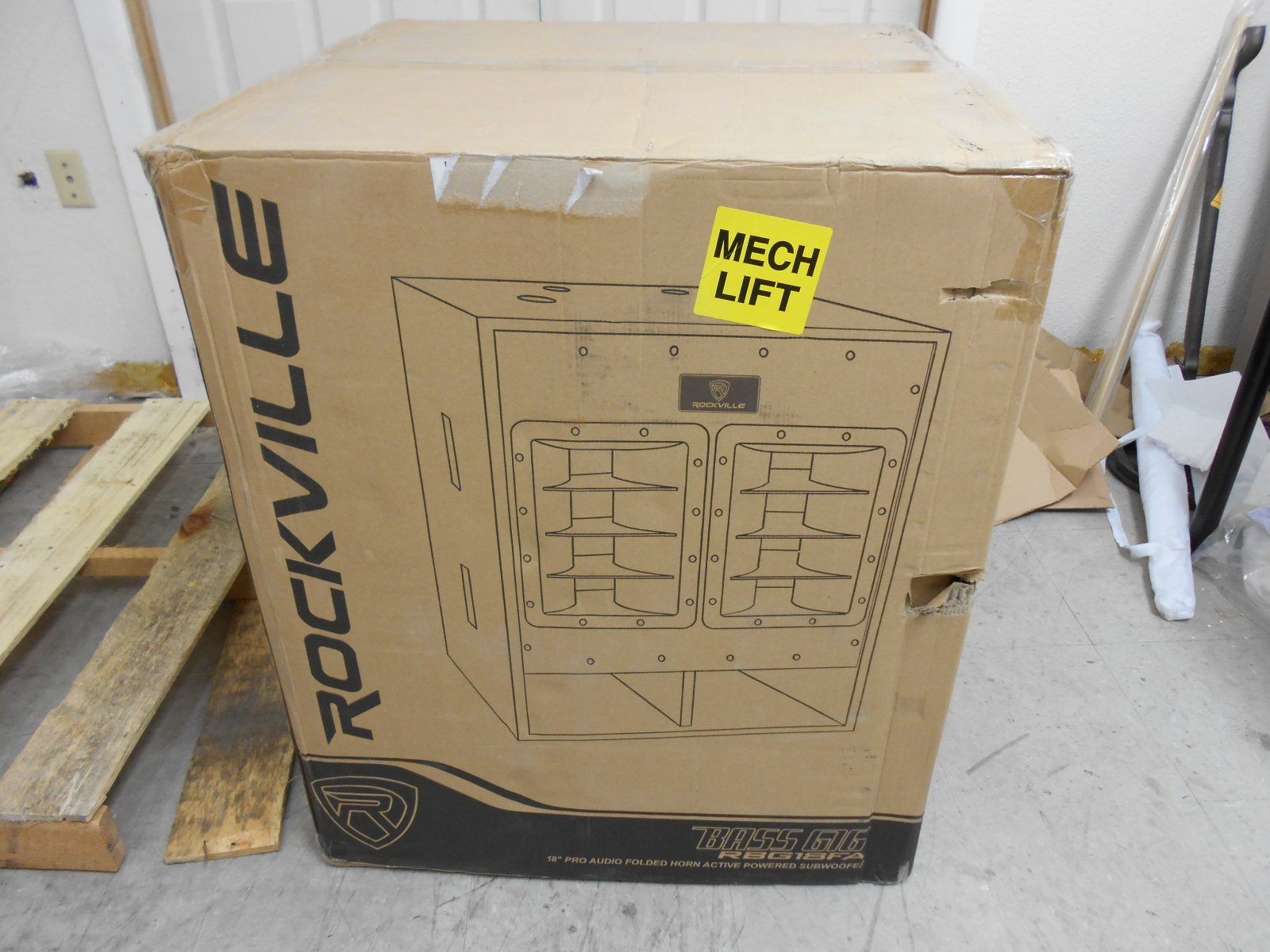 Mua Rockville RBG18FA 18" 3000w Active Powered Pro Subwoofer Folded ...