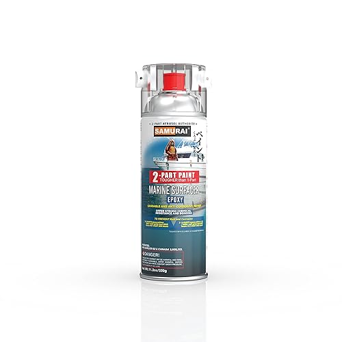 SAMURAI 2-Part Spray Paint Epoxy Primer for Marine Surfacer (Metal ...