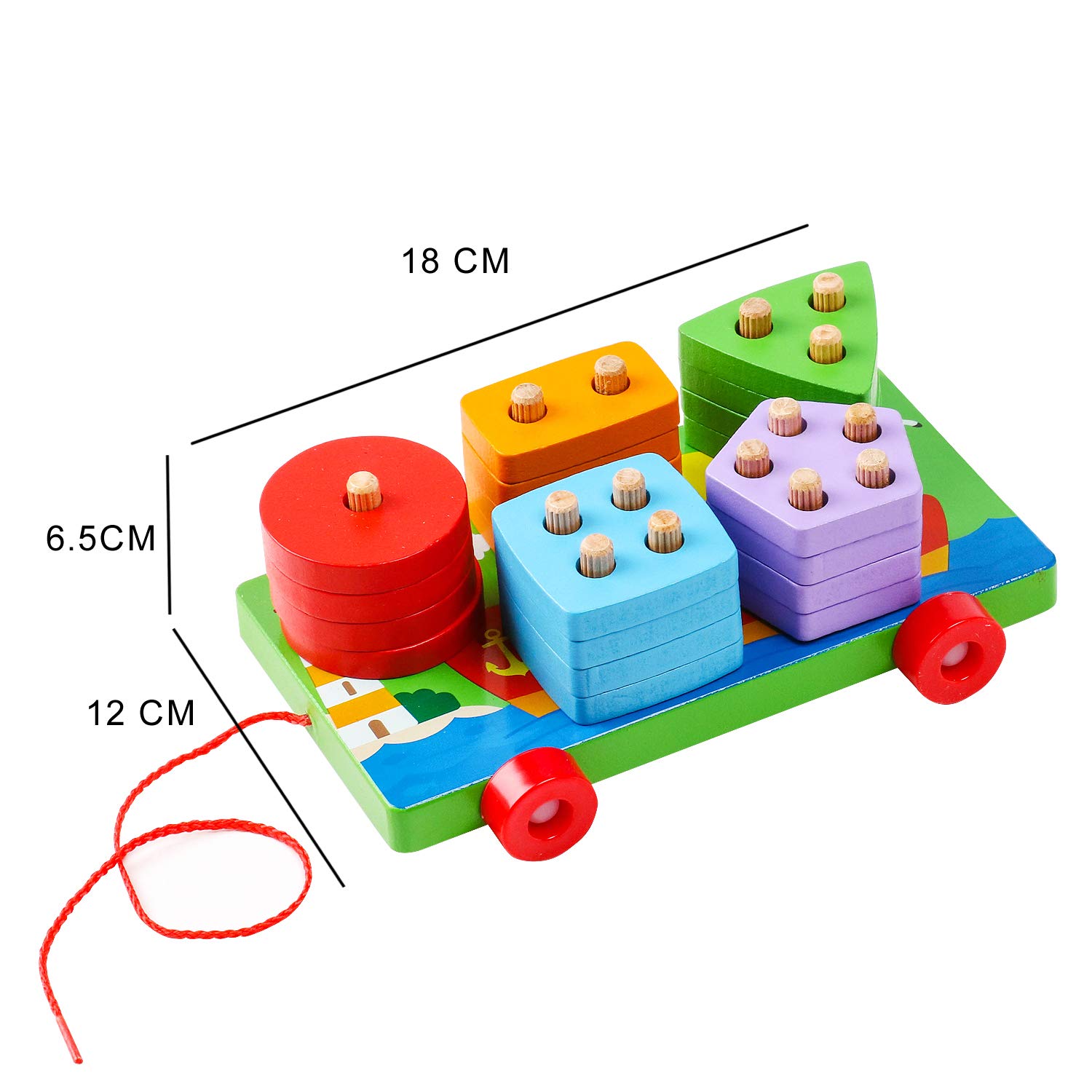 Order Now Kizh Wooden Educational Preschool Shape Color Recognition