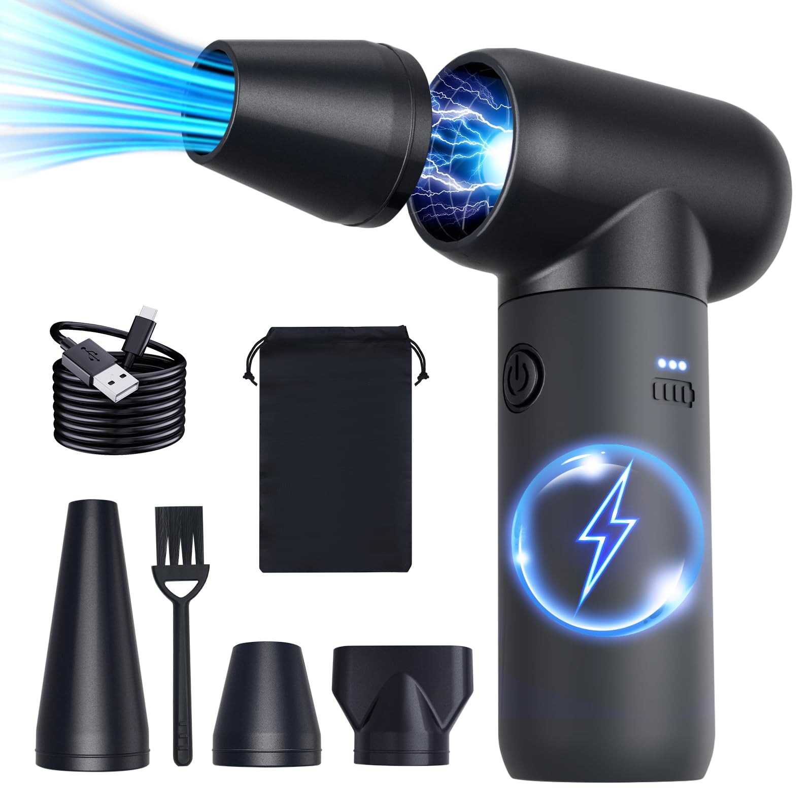 Mua Compressed Air Duster,180000RPM Jet Dryer Blower,3 Gear Electric ...