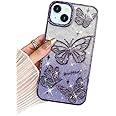 Amazon.com: BITOBE Designed for iPhone 15 Plus, Cute 3D Butterfly Case Slim Plating Glitter ...