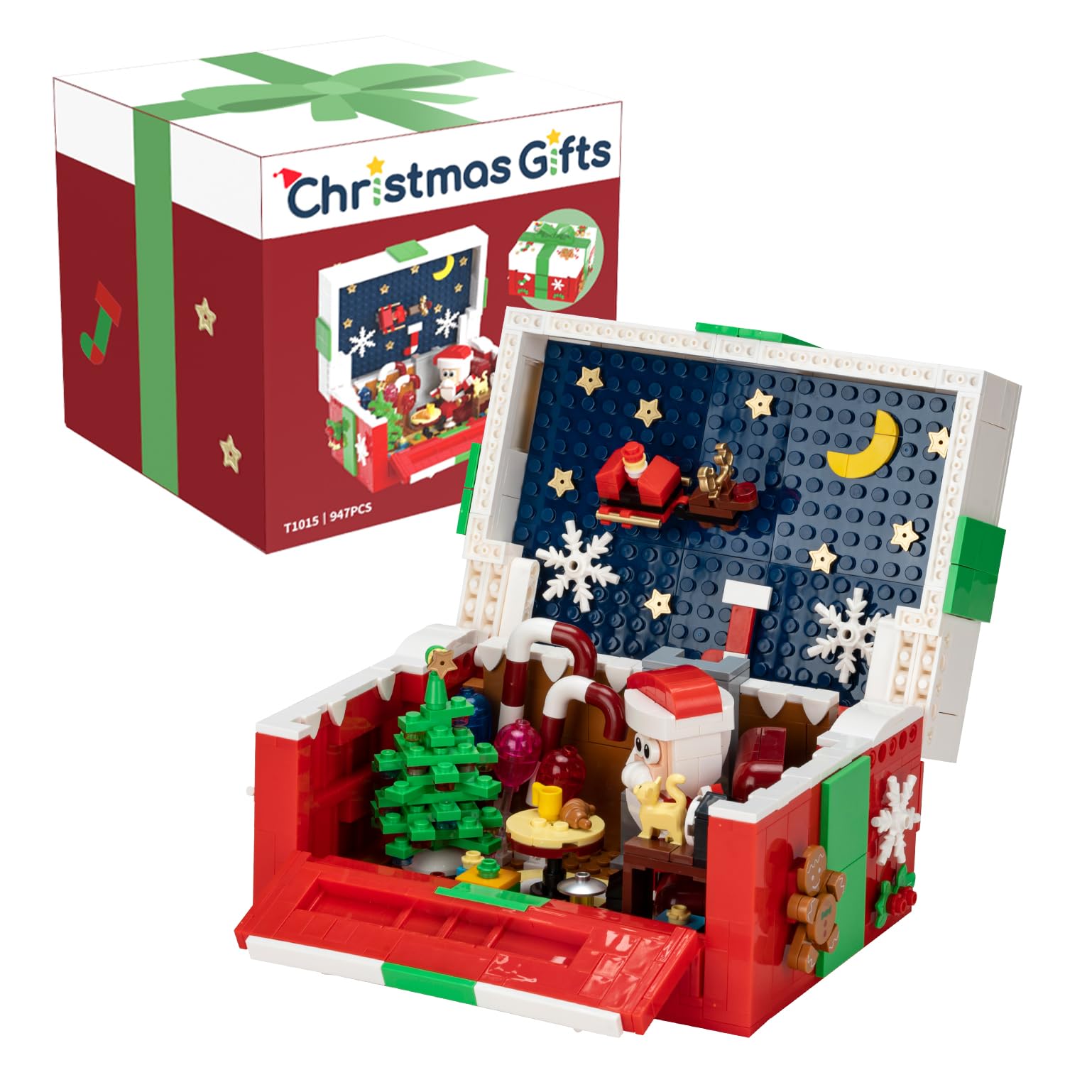 UNCLE BRICK Advent Calendar 2024 Christmas Block Toys Christmas Set ...