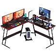 Amazon.com: FDW L Shaped 51 Inch Gaming Desk,Corner Computer Desk,PC ...