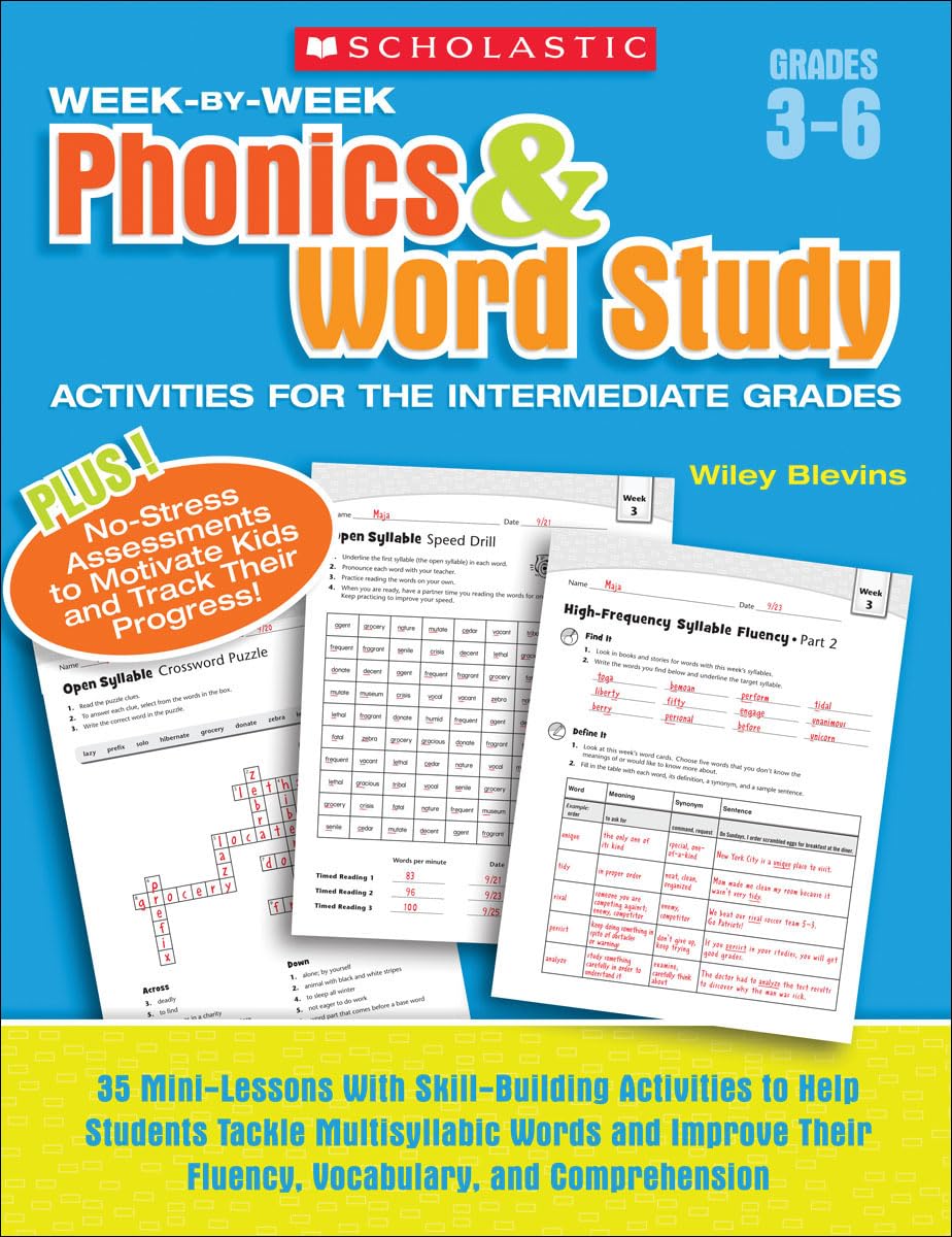 Mua Scholastic Week By Week Phonics and Word Study for the Intermediate ...