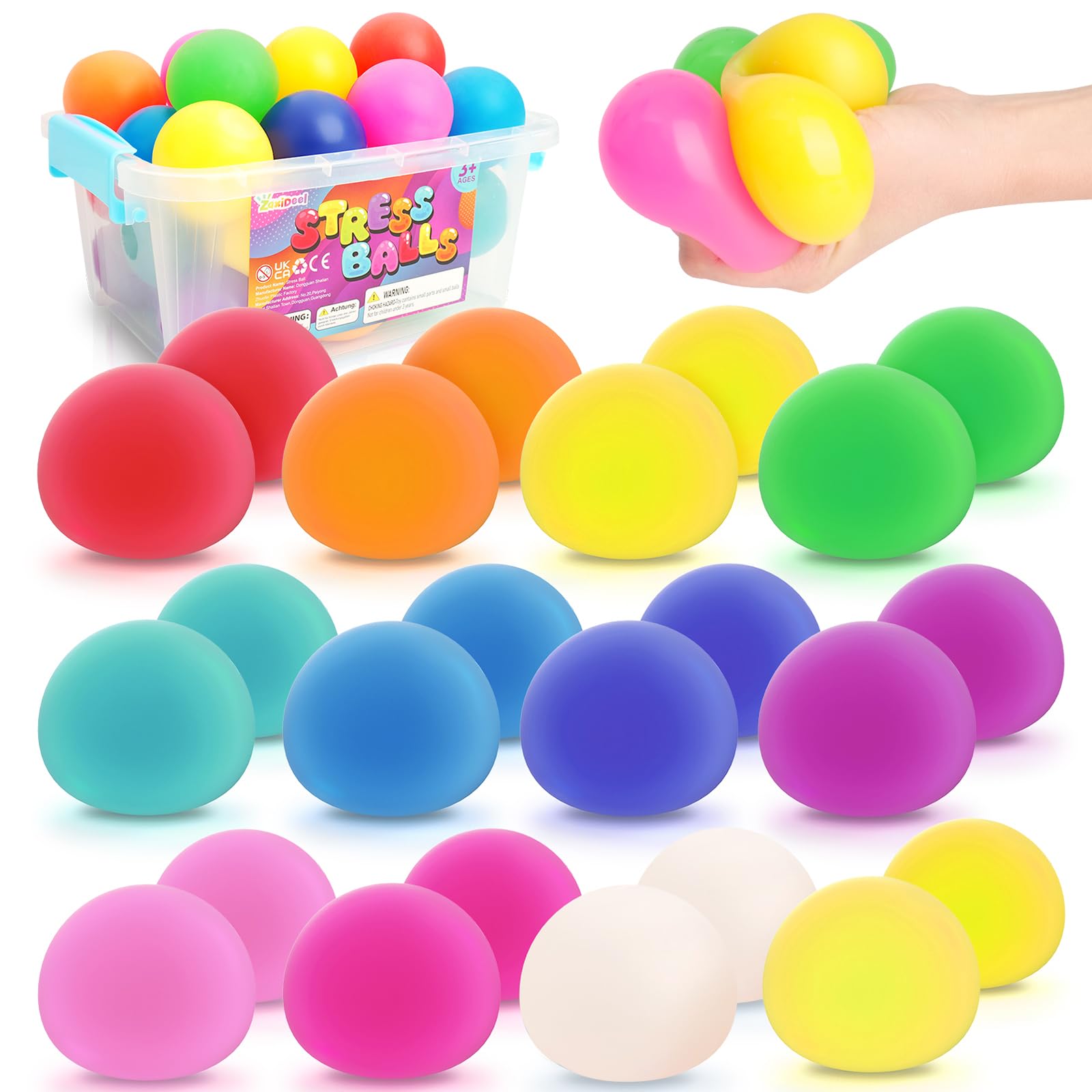 Mua 24 Pack Jelly Stress Balls, Squishy Balls with Gel Filling, Sensory ...