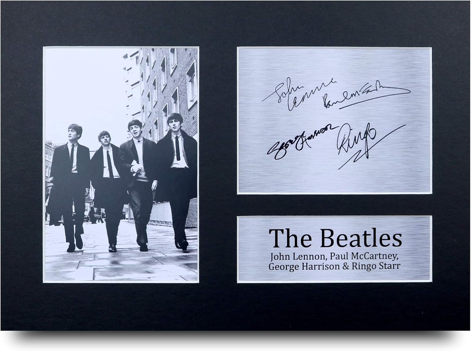 HWC Trading The Beatles Signed A4 Printed Autograph John Lennon Ringo ...