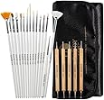 Amazon.com: 20pc Professional Nail Art Design Painting Detailing ...