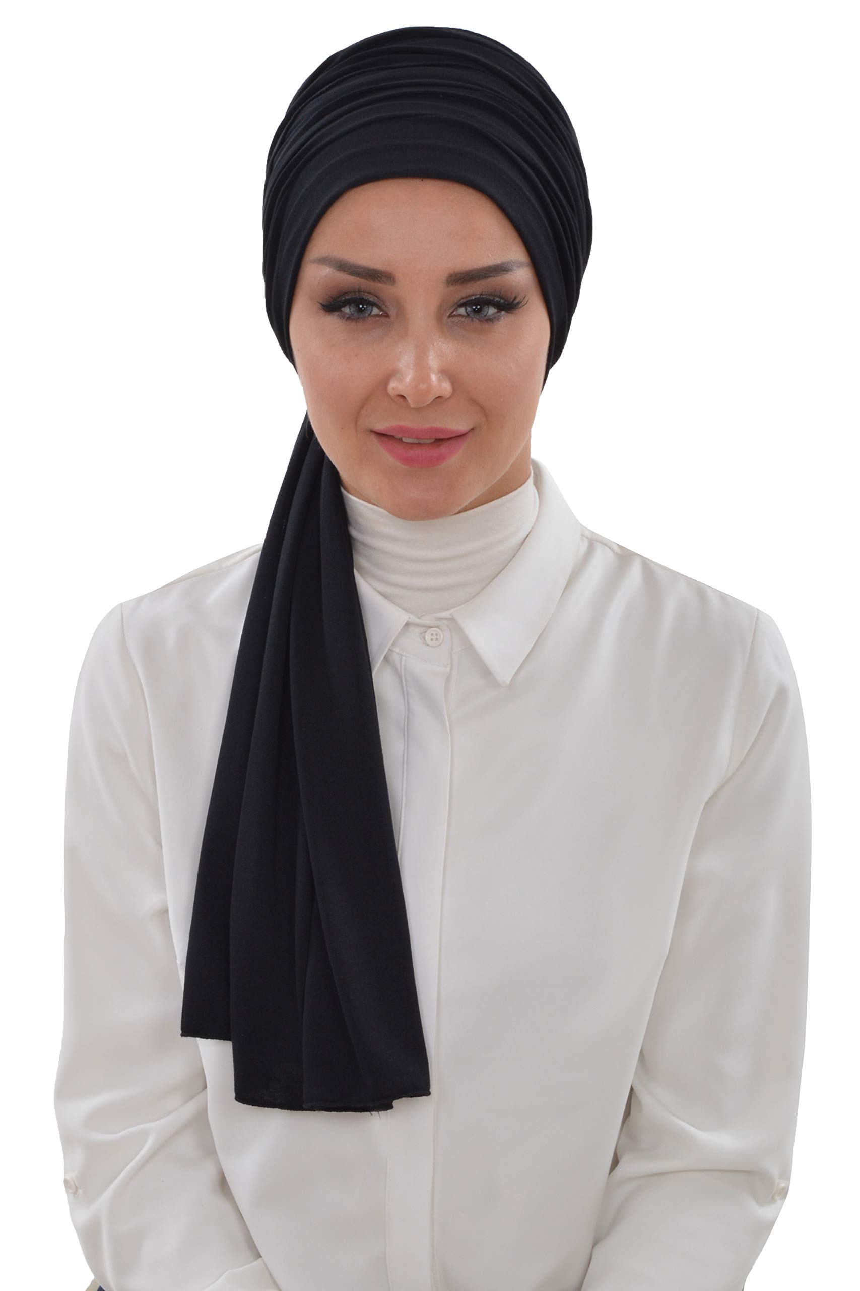 Jersey Shawl for Women Cotton Bonnet Modesty Turban Cap Wrap Instant ...