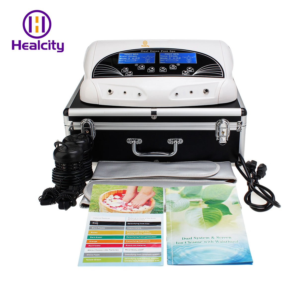 Healctiy Dual User Ionic Detox Foot Bath Spa Machine Cell Cleanse ...