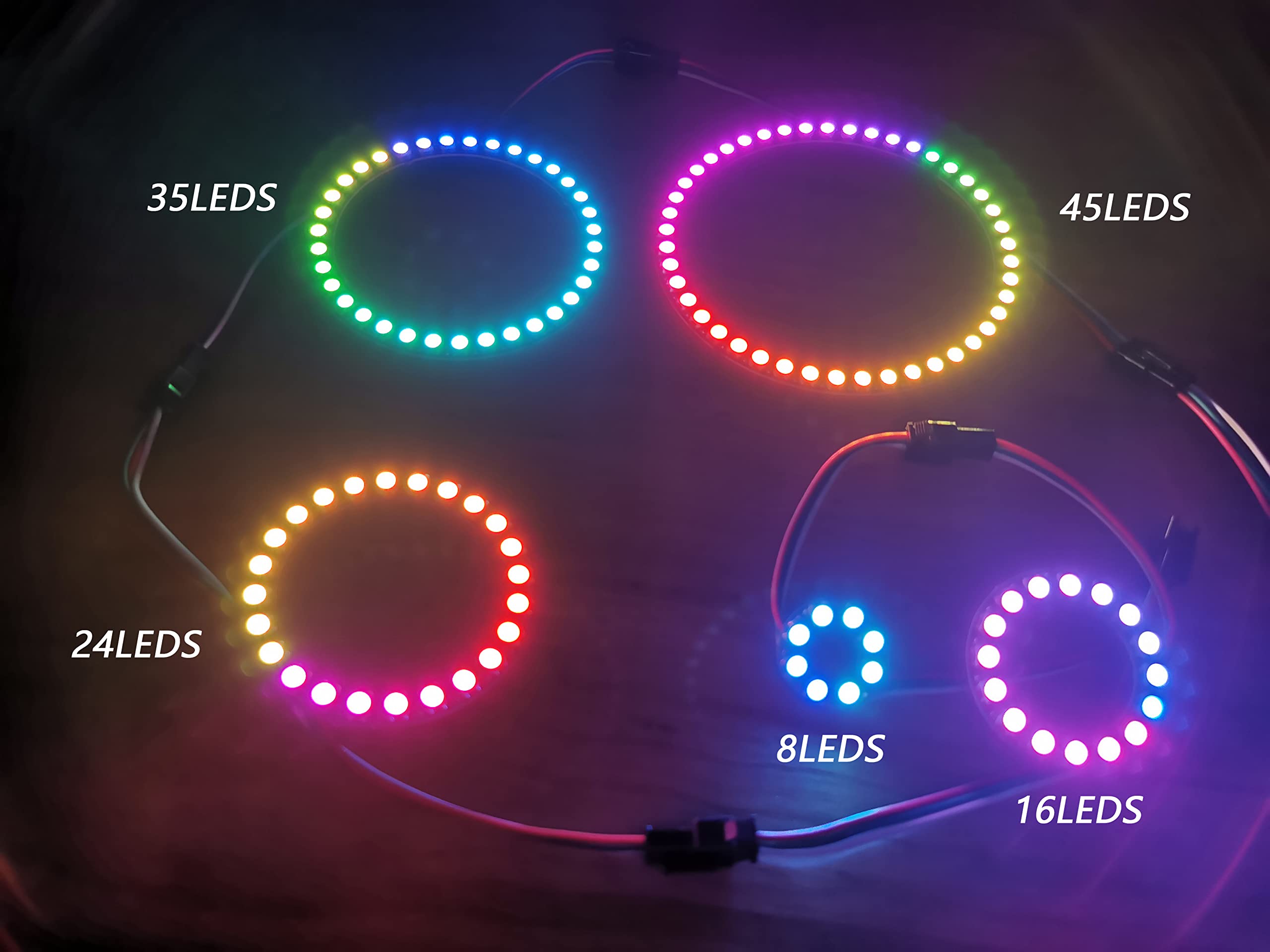 Mua 8 Bits RGB LED Ring 8 X WS2812 5050 Full Color with Integrated ...