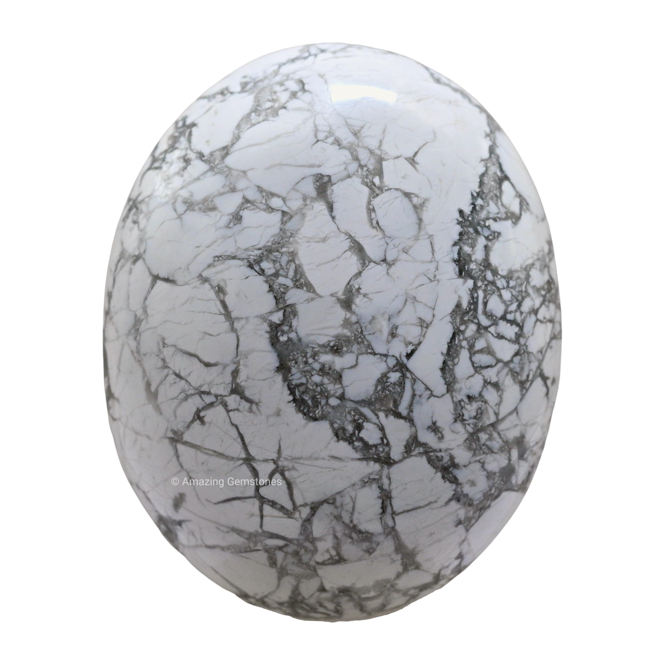 Amazing Gemstone Howlite Crystals, Healing Stones - Large Palm Stone ...