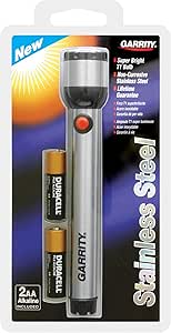 Duracell Garrity 2 AA Stainless Steel Flashlight - Basic Handheld ...
