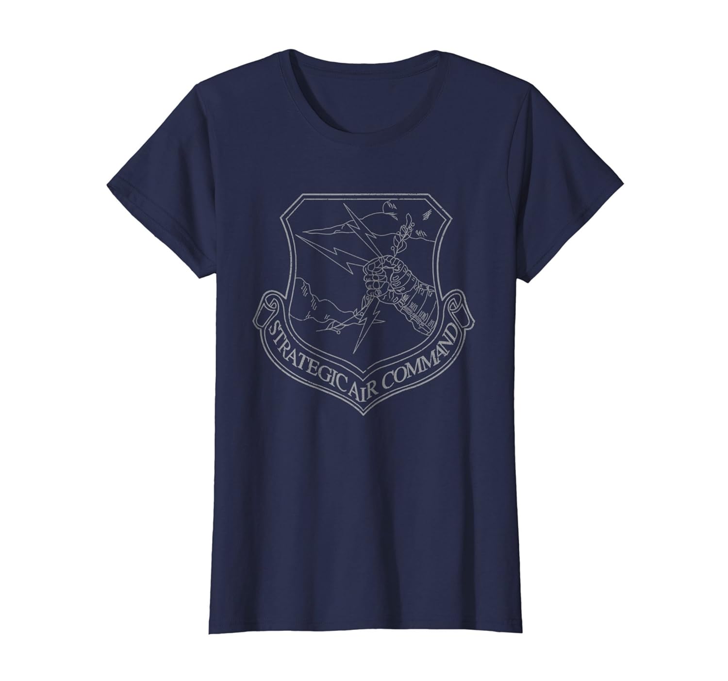 Strategic Air Command Sac Emblem Cold War Grunge T Shirt Colonhue