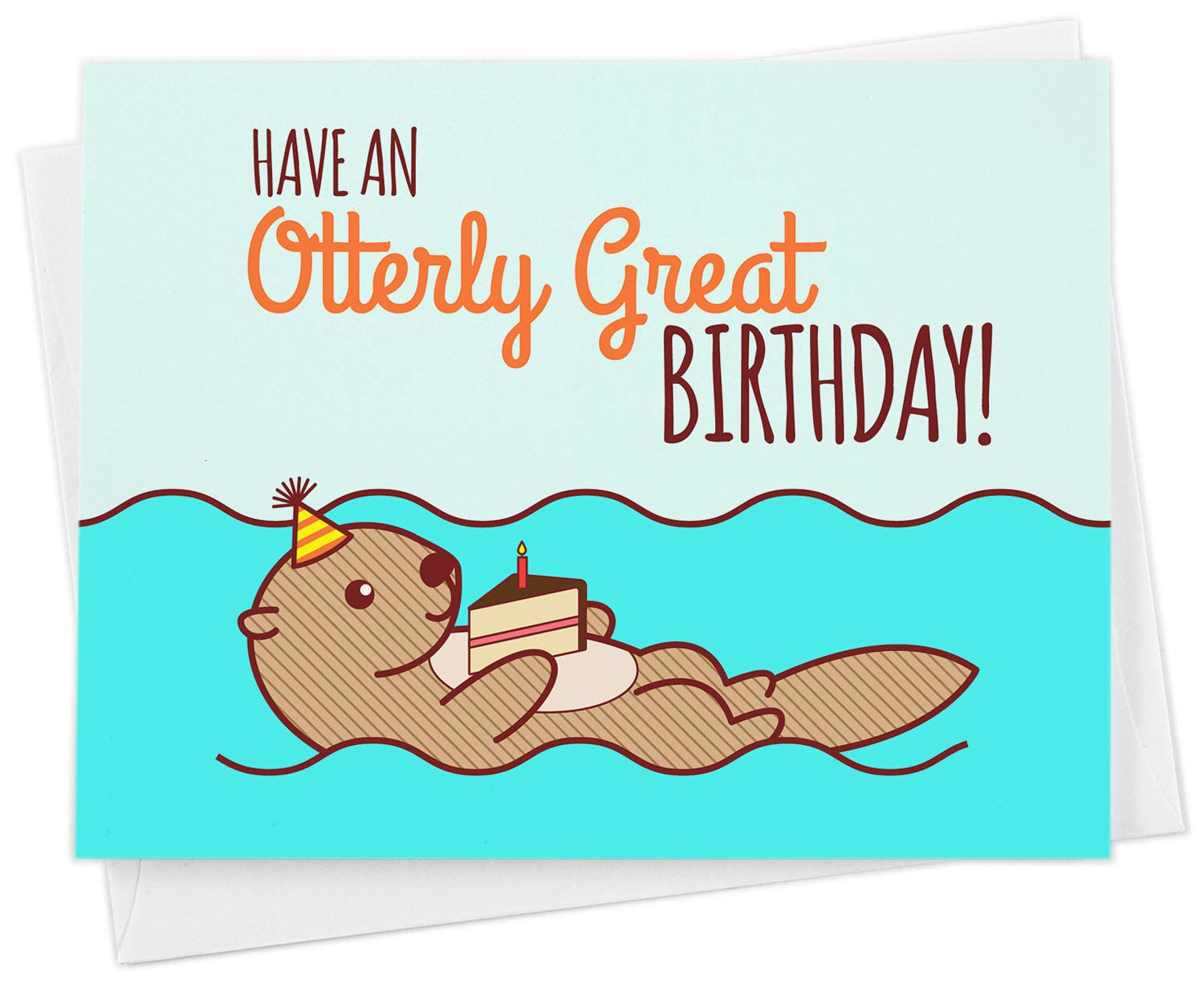 Amazon.com: Funny Otter Birthday Card"Have an Otterly Great Birthday ...