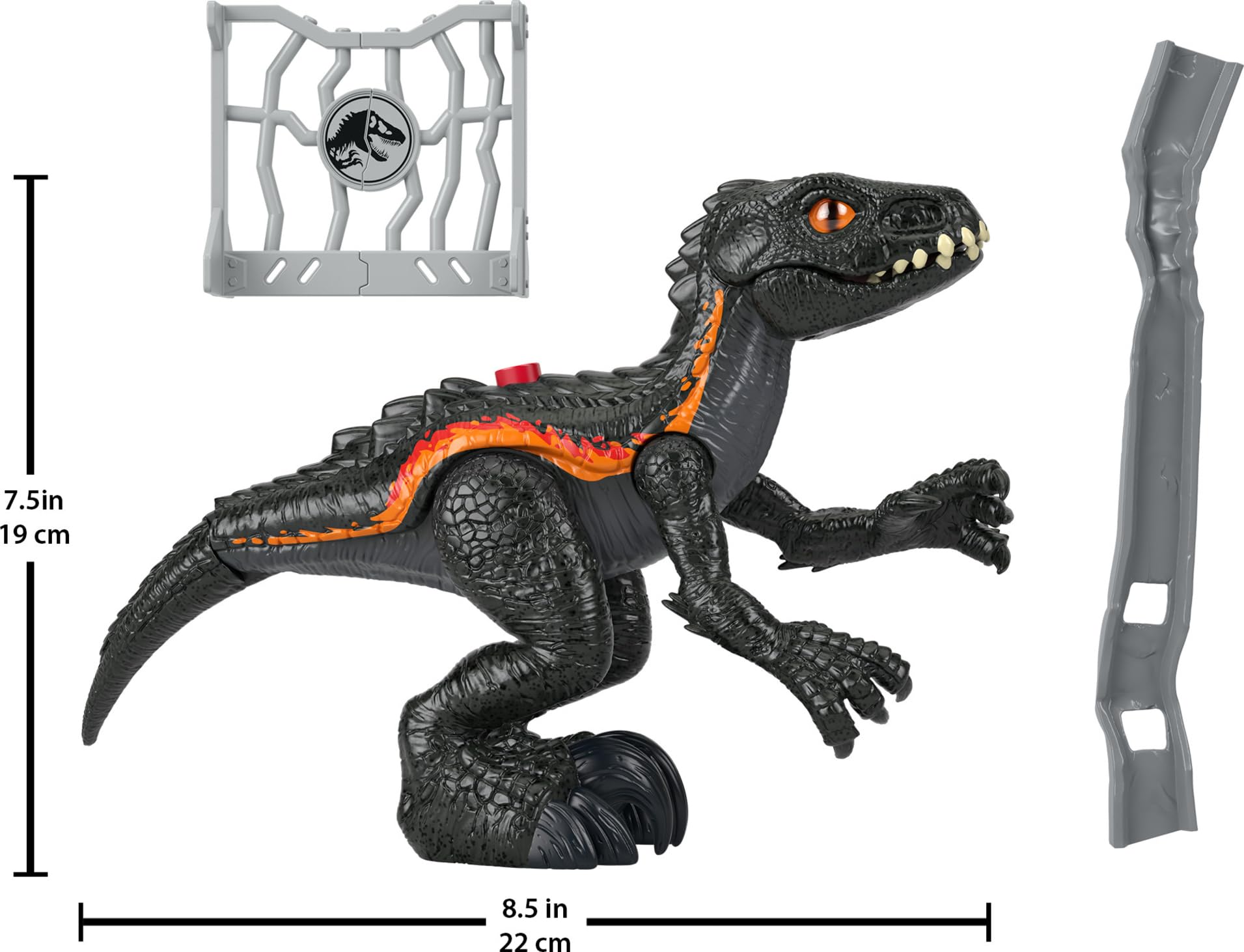 Imaginext Jurassic World Dinosaur Toy Indoraptor Figure With Scratching ...