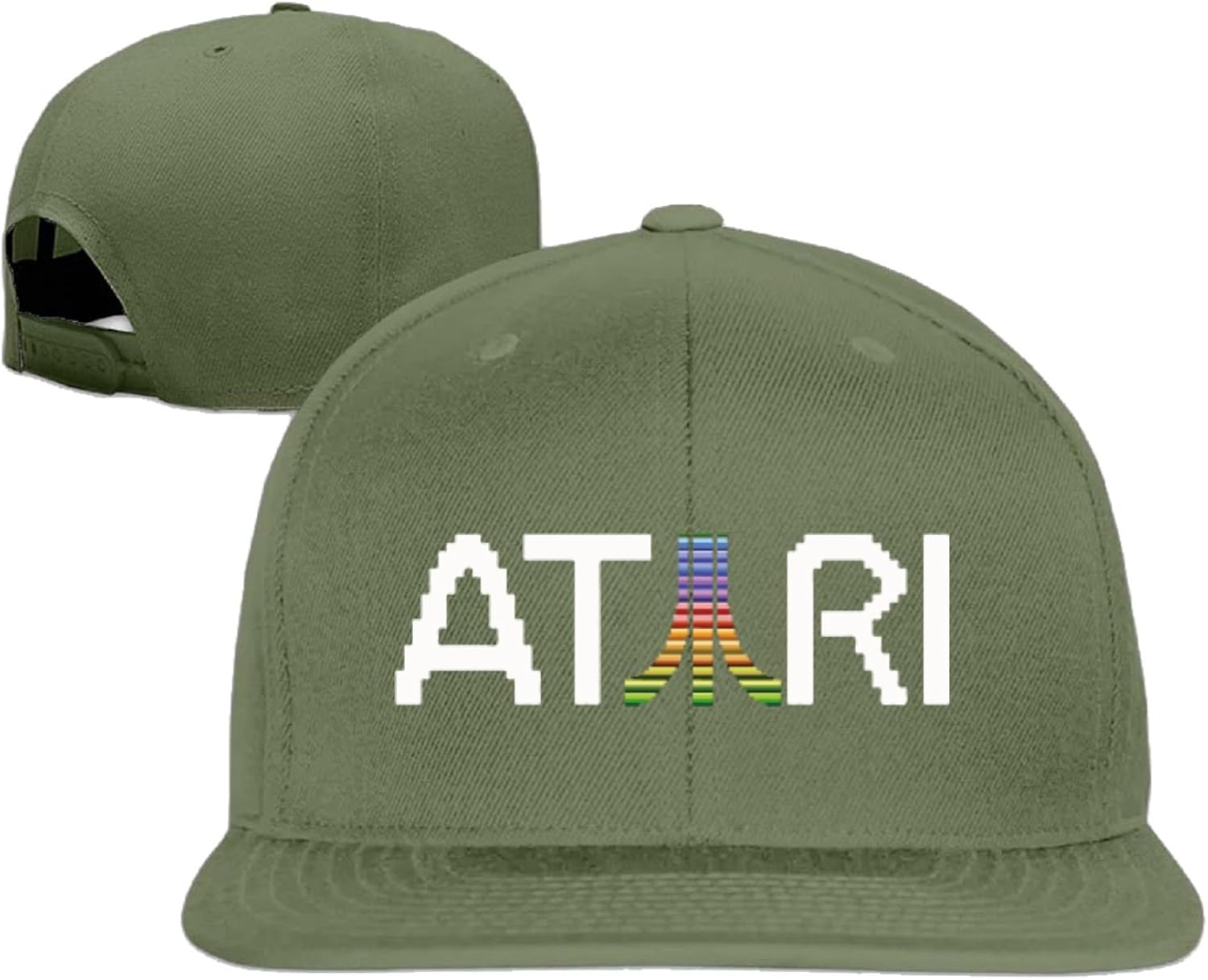 ATARI Colorful logo baseball cap hip hop hat Green (5 colors) : Amazon ...