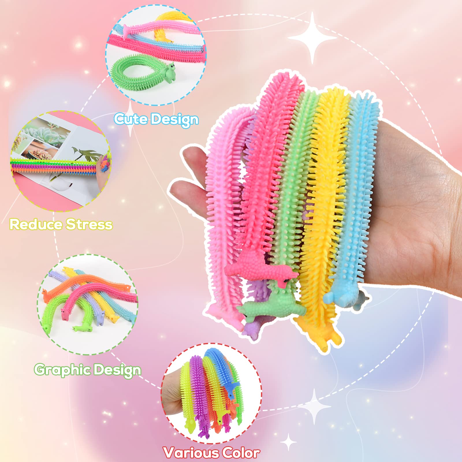 Mua 20 PCS Stretchy Fidget Toy,Colorful Stretchy Strings Fidget Toy ...