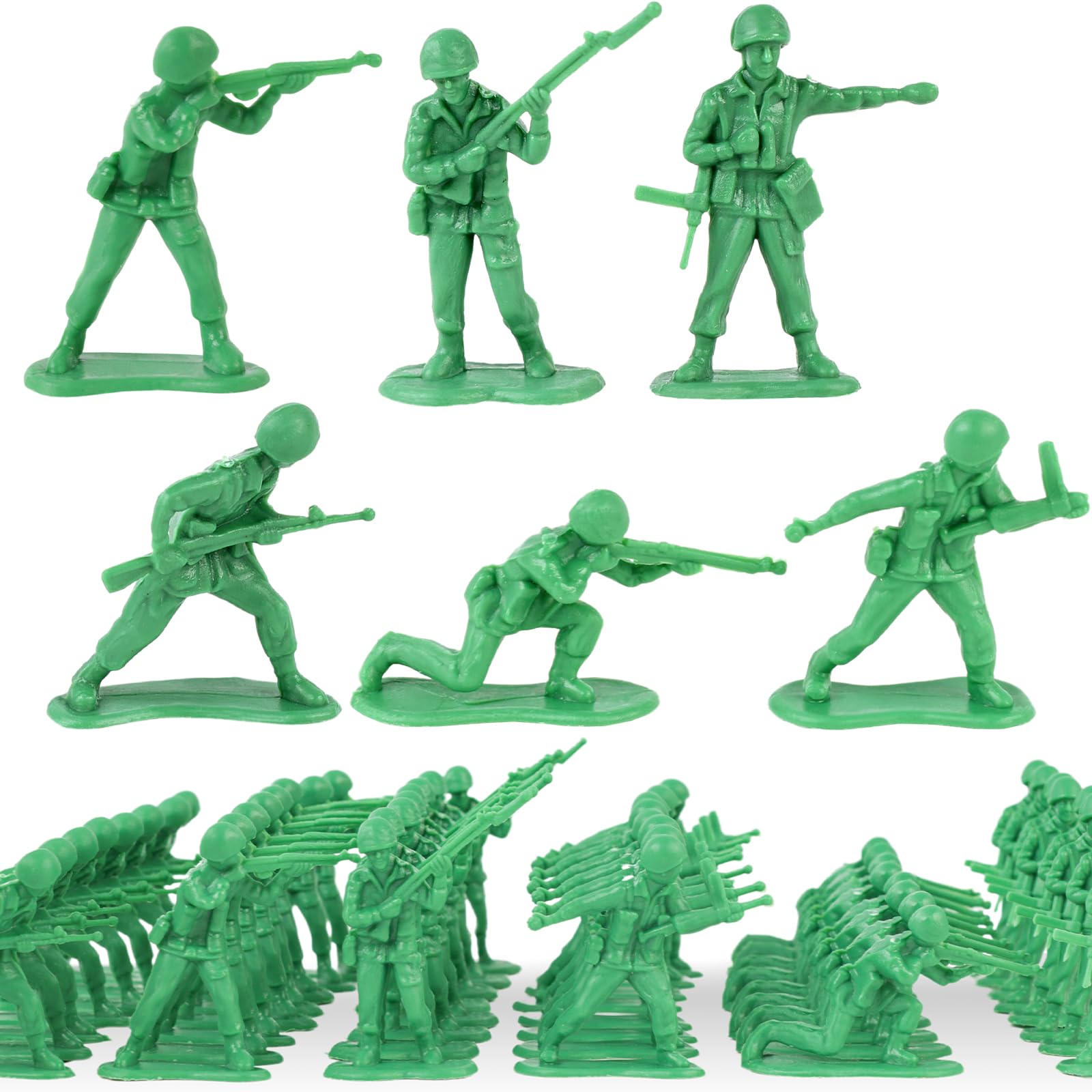 AMOR PRESENT 120PCS Army Men Action Figures, 2" Army Men Toy Soldiers ...
