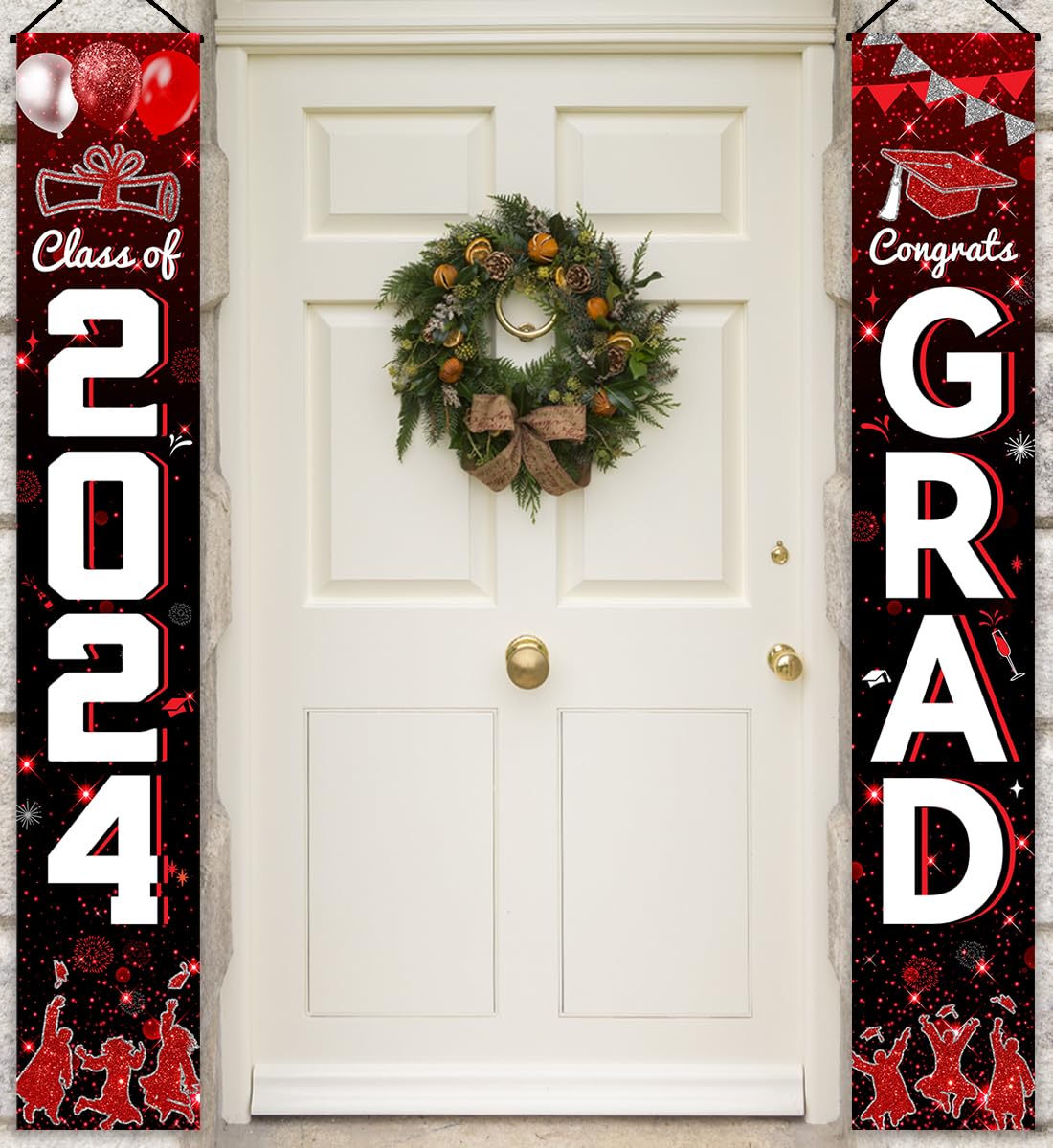 2024 Graduation Decorations-Class of 2024 Congrats Grad Porch Sign ...