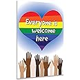 Amazon.com: ZOCO - Everyone is Welcome Here Poster - 12" x 18 ...