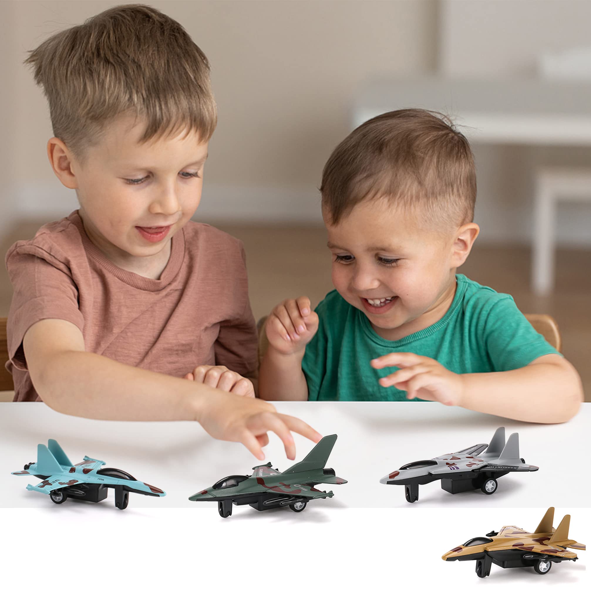 Mua 4 Pack: Diecast Fighter Jets Pullback Airplane Military Plane Toys ...