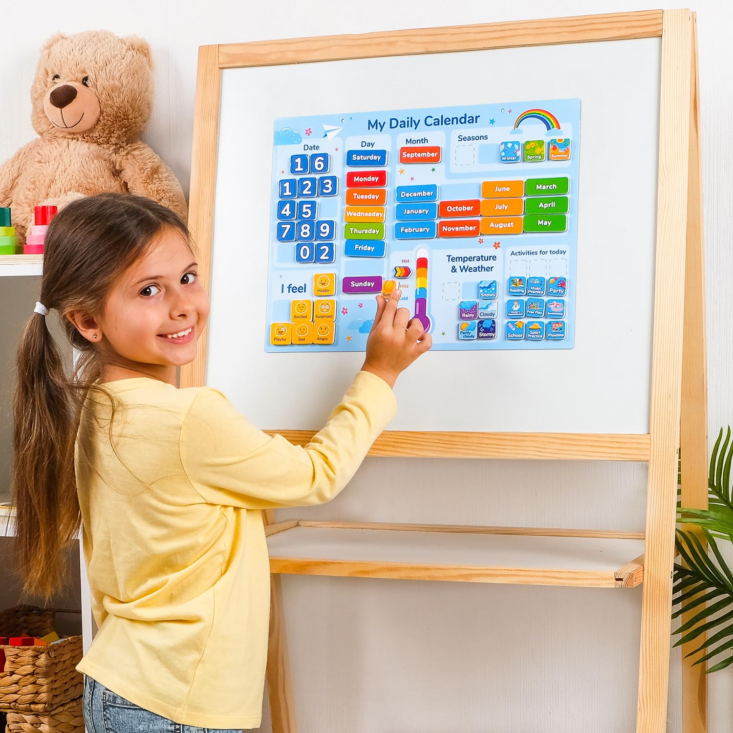 Mua Simply magic 58 PCS Kids Calendar - My First Daily Magnetic ...