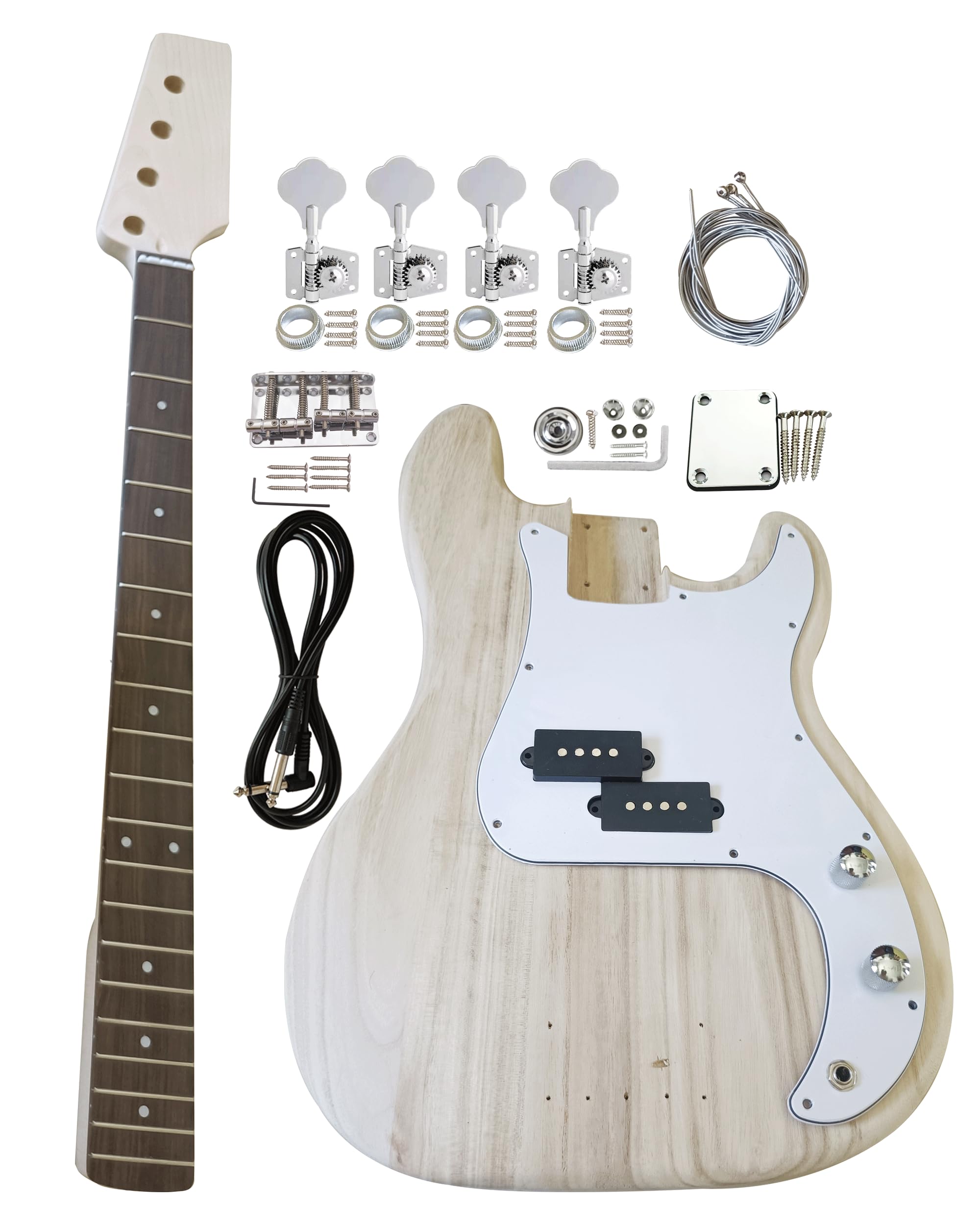 DIY PB Bass Guitar Kit PB Bass Style Beginner Kits 4 String Right ...