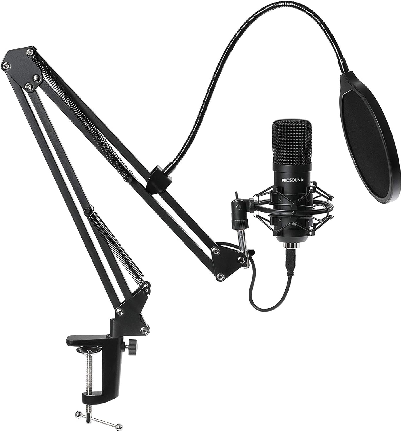 ProSound Studio Microphone Kit USB Plug-In Connection Table Spring ...