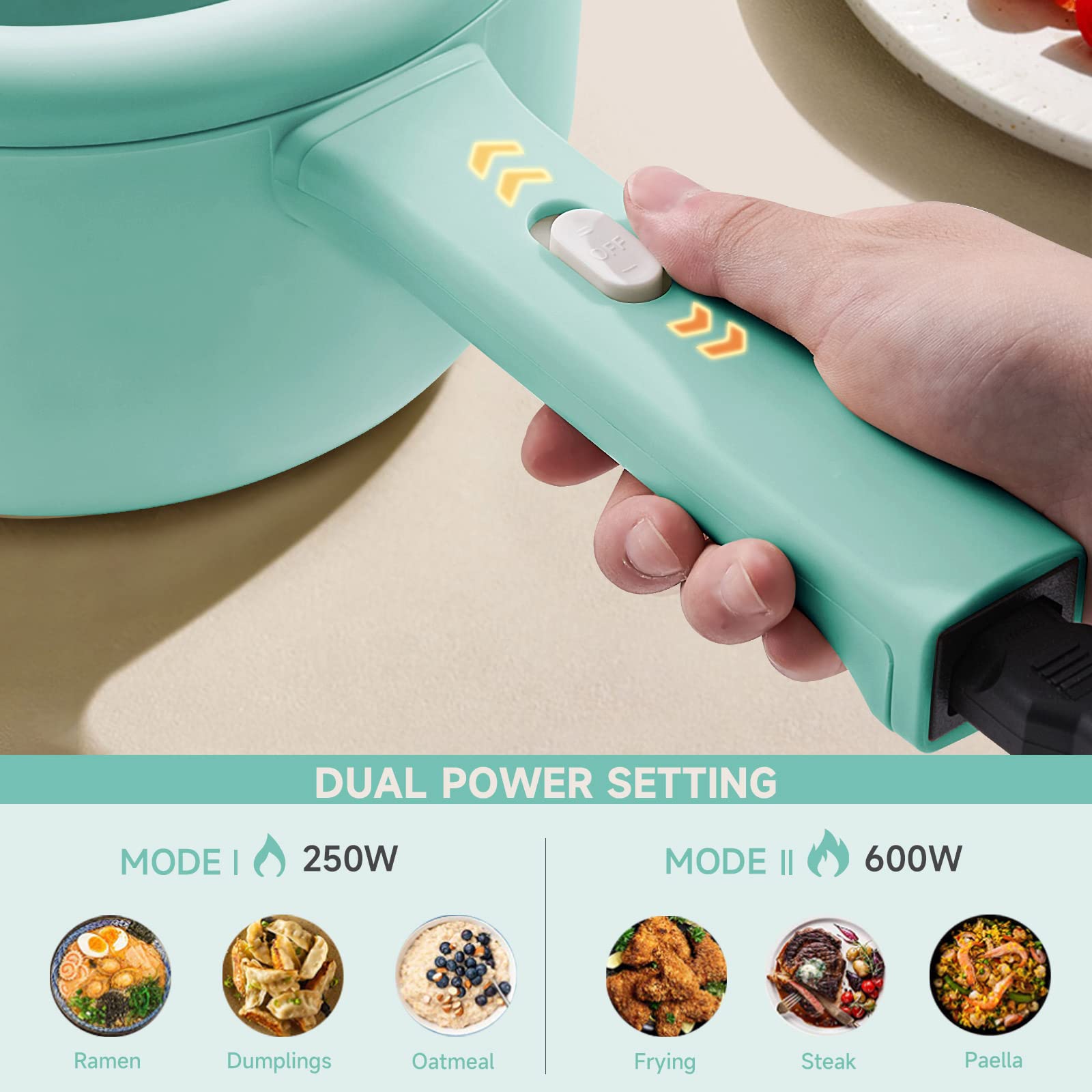 Mua Dezin Hot Pot Electric with Steamer Upgraded, Non-Stick Sauté Pan ...