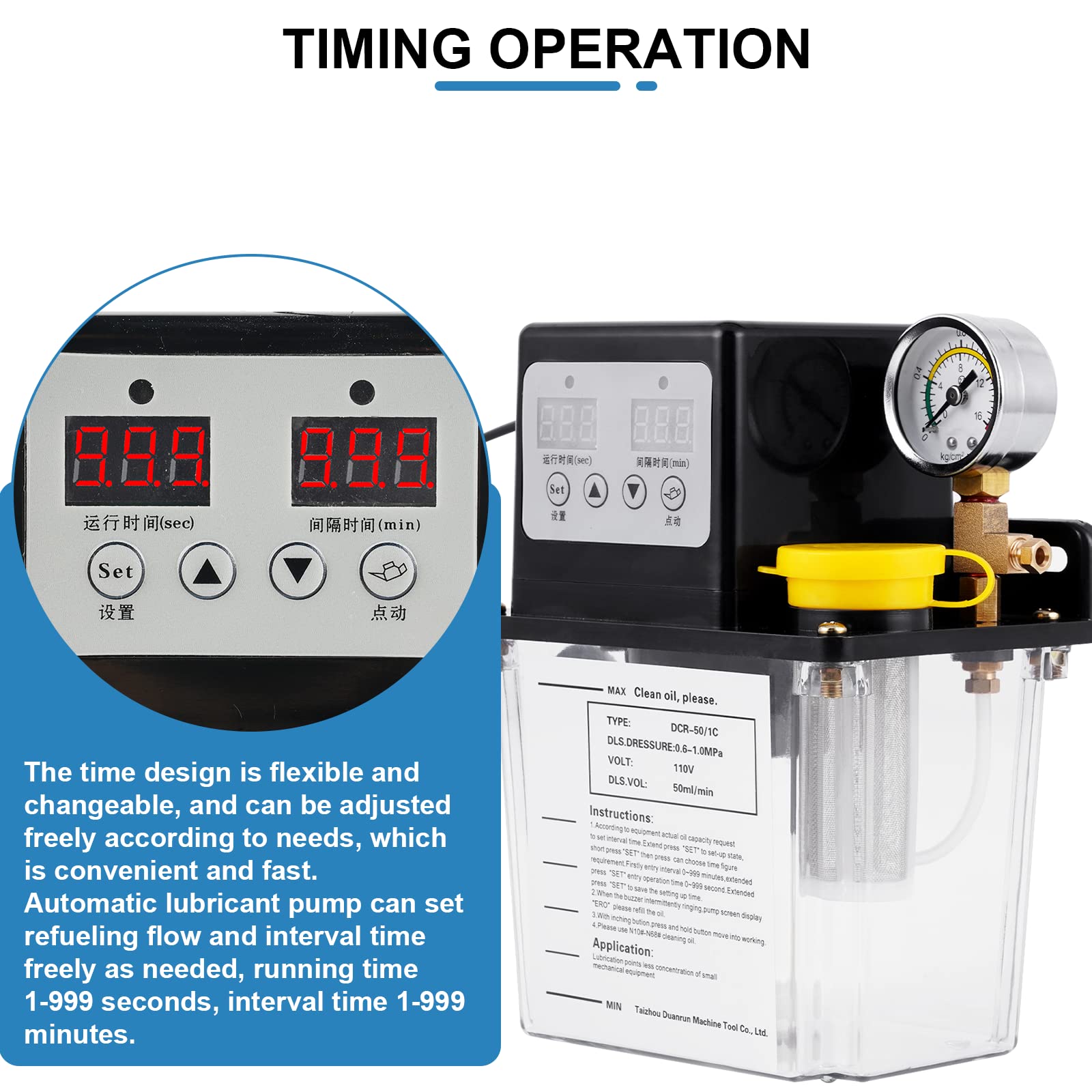 Mua MXBAOHENG Automatic Lubricating Oil Pump 110V 1L Electromagnetic ...