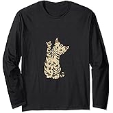 Amazon.com: ILY Cat ASL Hand Gesture Deaf Hearing Loss Awareness T ...