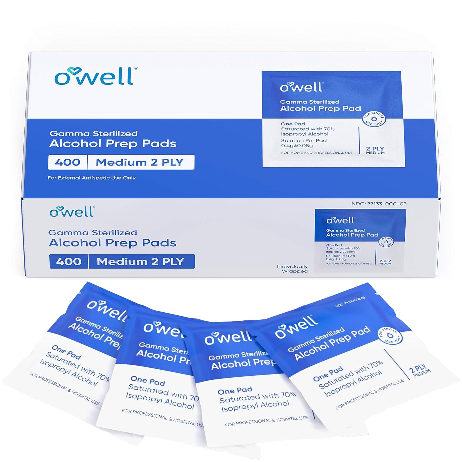 Mua OWELL Alcohol Wipes, Individually Wrapped Alcohol Wipe, Medical ...