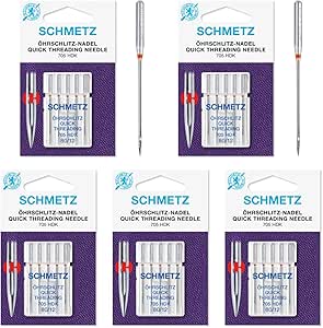 Amazon.com: 25 Schmetz Quick Threading Universal Sewing Machine Needles 705 HDK Size 80/12