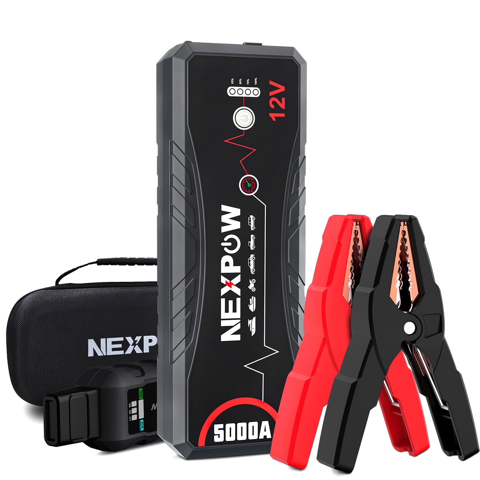 Mua Jump Starter, 5000A Peak Q12 Portable Car Battery Jump Starter for ...