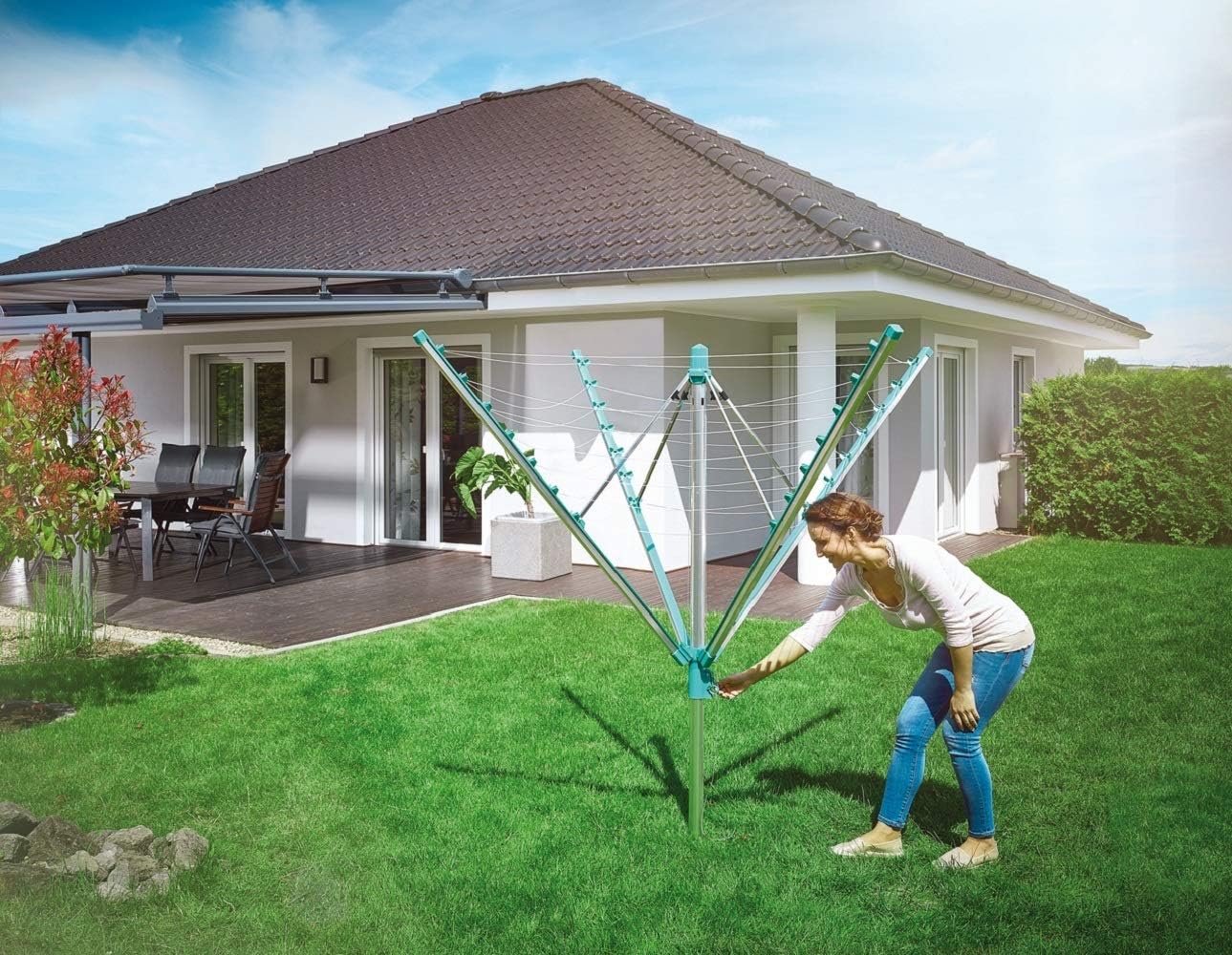 Leifheit Linomatic Rotary Washing Line 400, 40 m – BigaMart
