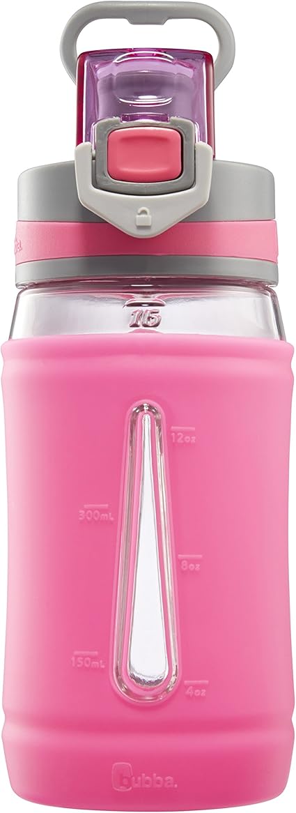 bubba Flo Silicone Kids Water Bottle, 16 oz, Pink: Amazon.co.uk ...