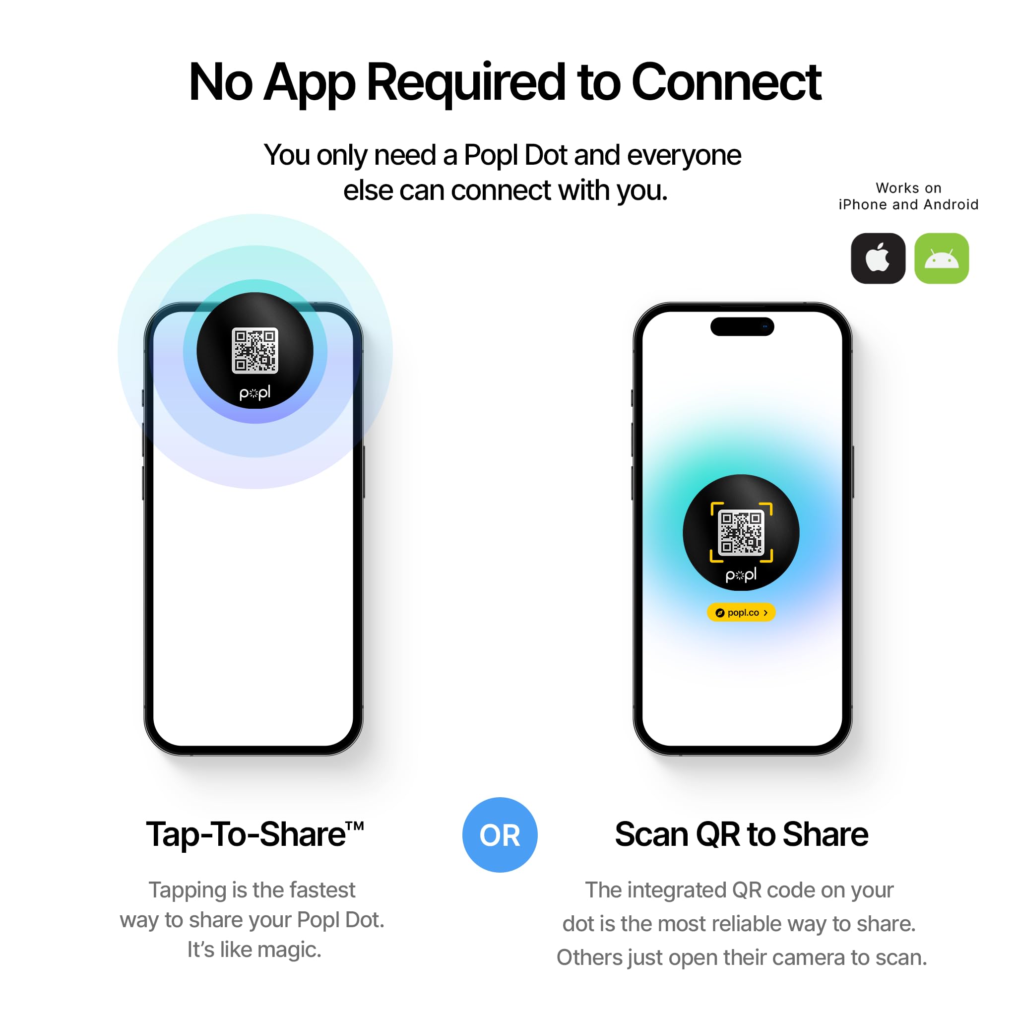 Mua Popl Dot Thin - Digital Business Card for Back of Phone - Tap to ...