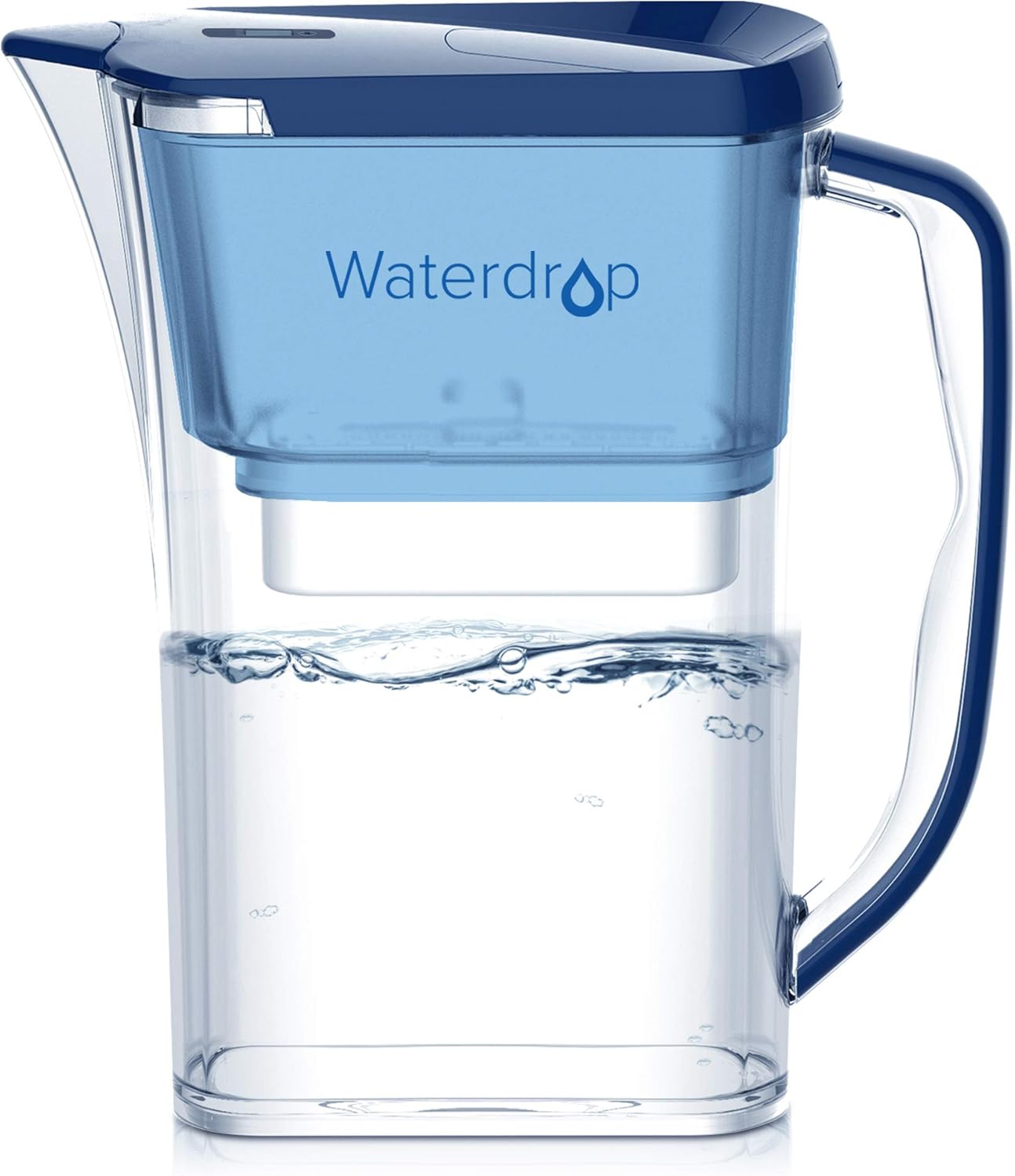 Waterdrop Long-Lasting 1.8 L Water Filter Jug - Fast Filtering with ...