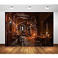 Amazon.com : BELECO 7x5ft Fabric Medieval Tavern Backdrop for ...