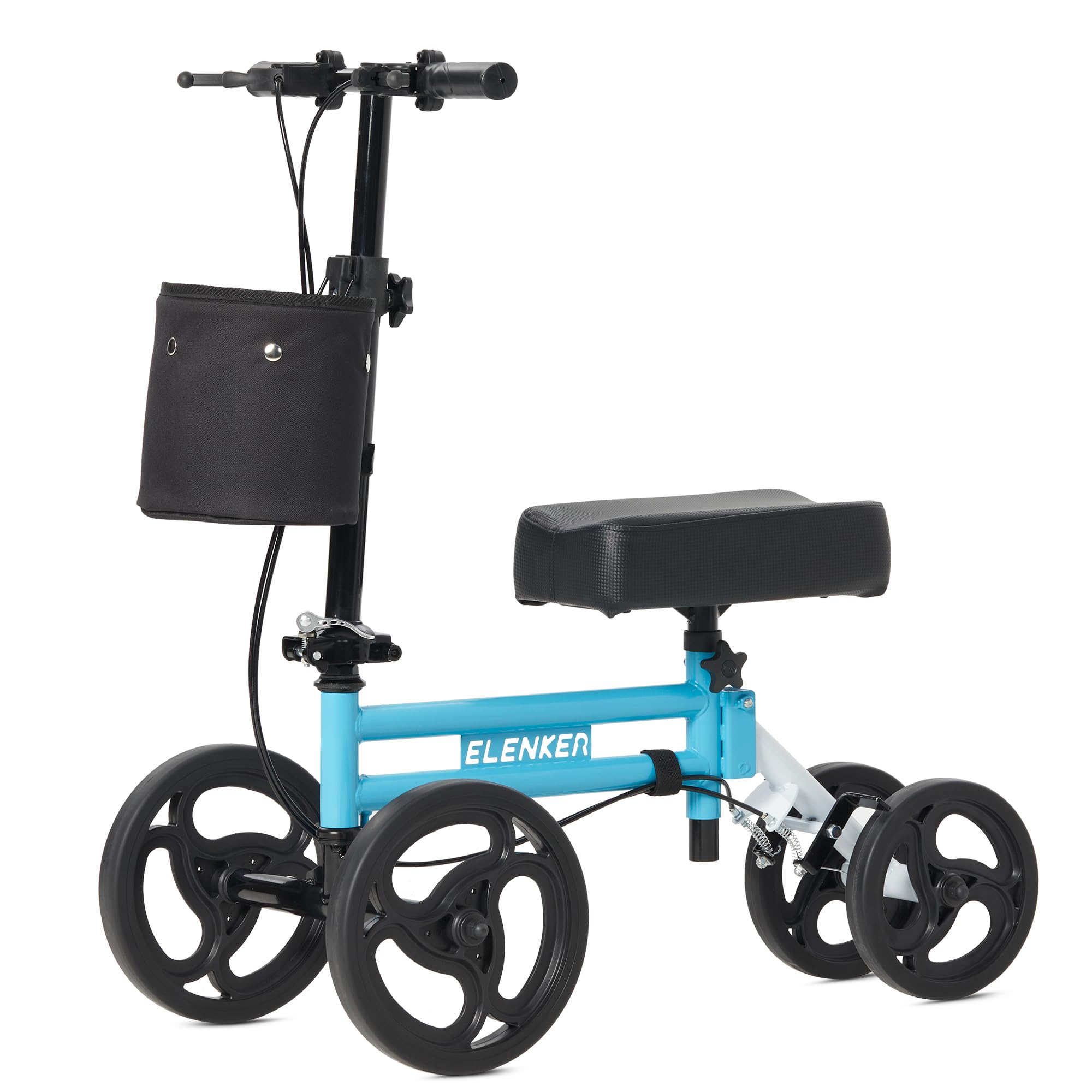 ELENKER Adjustable Steerable Knee Scooter for Foot Injuries Ankles ...