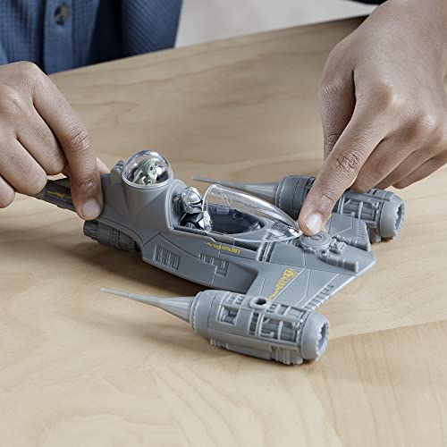 STAR WARS Mission Fleet Mando's N-1 Starfighter, Grogu & Mandalorian ...