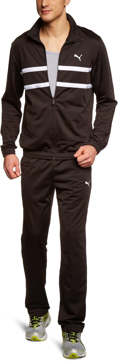 PUMA, Tuta Uomo Agile Maglietta, Open, Nero (Black-White), XL: Amazon ...