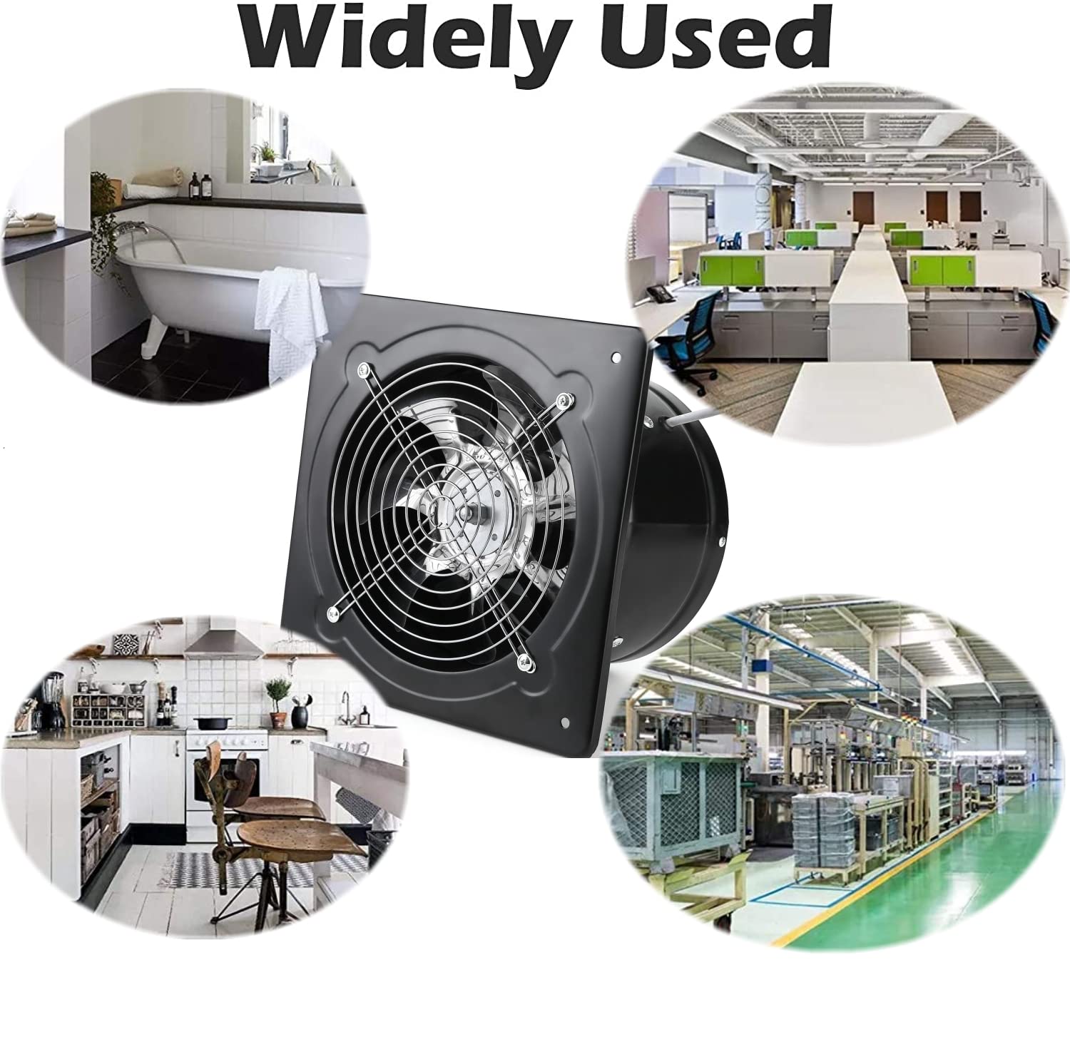 Mua 8 inch Exhaust Fan Through Wall Extractor Exhaust Ventilation Fan ...