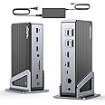 Amazon.com: 4URPC DisplayLink Docking Station Triple 4K Monitor with 120W Power Adapter, Laptop ...