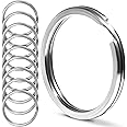 Amazon.com: CREST 10 pcs Marine Grade Stainless Steel Split Ring for ...