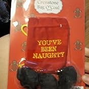 Amazon.com: Christmas Lump of Coal Naughty (with Gift Bag): Toys & Games