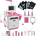 Amazon.com: Playhiland Pink Doctor Kit for Toddlers 3-5, Pretend Doctor ...