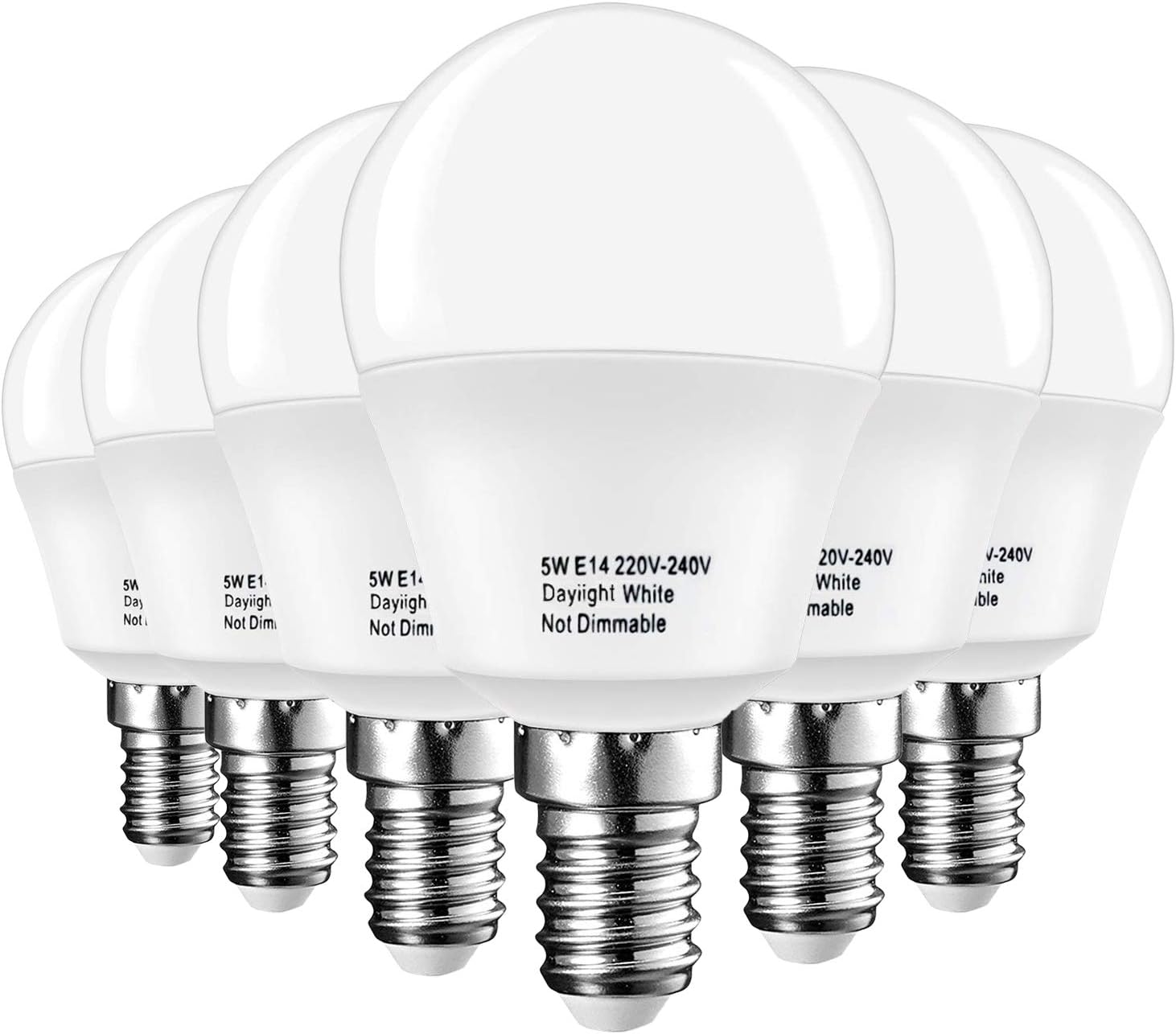 LAKES E14 Bombilla LED, pequeño tornillo Edison Pelota de golf P45, 5W ...