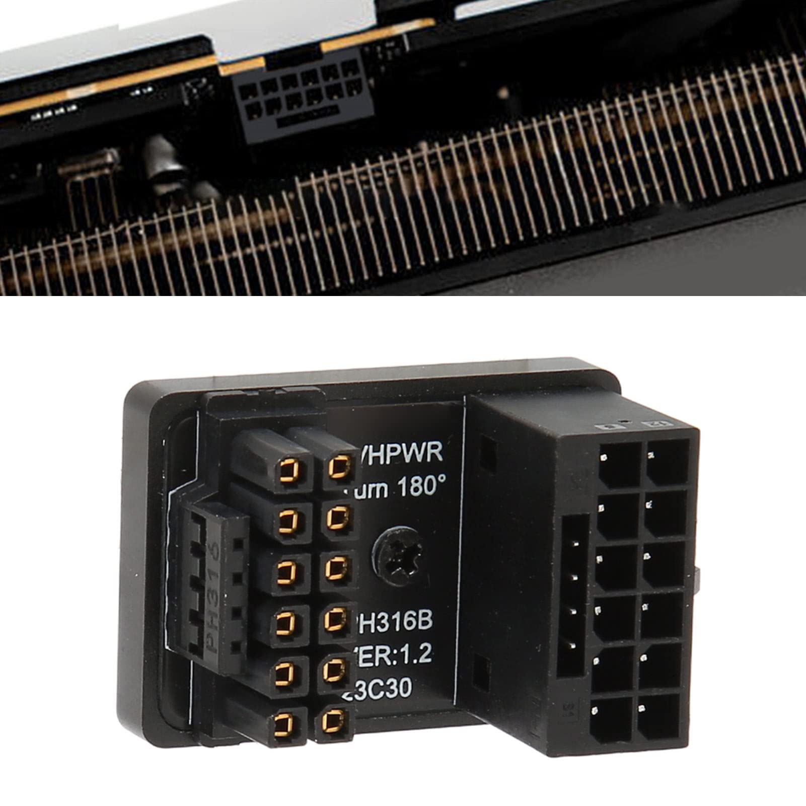 Mua GPU PCIe5.0 16 Pin Connector, ATX3.0 180 Degree Angle GPU Power ...