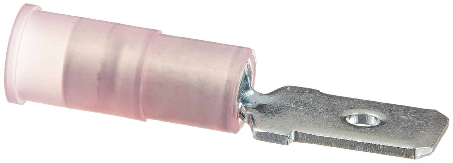 Nylon Insulated Male Disconnect, 22-18 Wire Size, 0.250" x 0.032" Tab ...